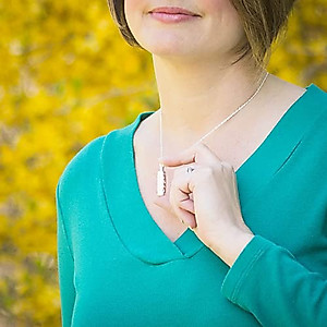 Etched Cylinder Pendant and Necklace for Ashes, Sterling Silver, Cremation Jewelry for Ashes