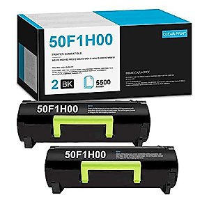 MS310 MS410 Toner Cartridge - Dophen 2 Pack 501H 50F1H00 High Yield Black Toner Cartridge Replacement for Lexmark MS310 MS310d MS312 MS315 MS410 MS415 MS510 MS610 Printer
