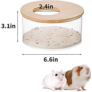 Large Hamster Sand Bath Box, Transparent Acrylic Sand Bath Box and Hamster Bathroom, Hamster Home and Hamster Accessories