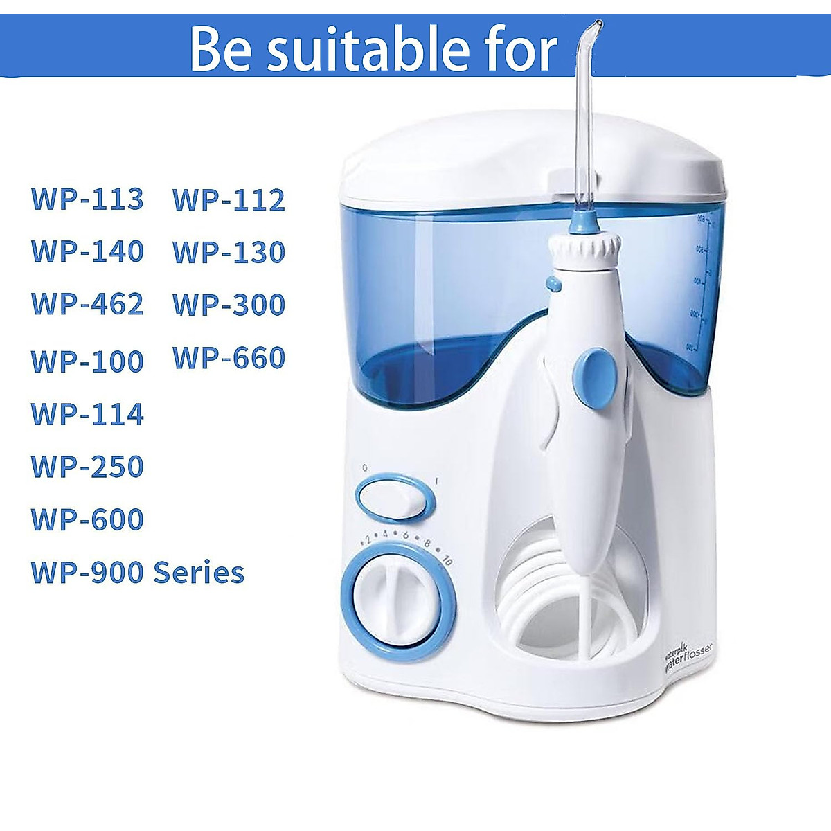 Replacement Hose and Handle Parts for Waterpik Aquarius Water Flosser (WP-100 WP-140 WP-150 WP-900 Series) Oral Hygiene Accessories Water Hose Plastic Handle Compatible