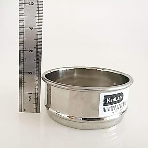 KimLab SS10 Φ10cm Test Sieve Catch Pan and Lid