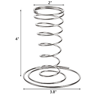ZEAYEA 8 Pack Ice Cream Cone Holders, Stainless Steel Waffle Cone Holders, Pizza Cone Holders, Food Cone Display Stands for Kitchen Restaurant Party Supplies