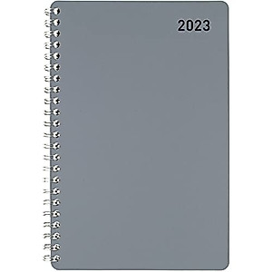 Office Depot® Brand Weekly/Monthly Planner, 5" x 8", Silver, January To December 2023, OD710330