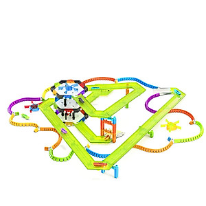 HEXBUG Flash Nano nanotopia - Colorful Sensory Playset for Kids - Build Your Own Playground - Over 130 Pieces and Batteries Included Old Version