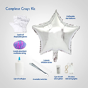 luvinkiddoll 3D String Art Crafts for Kids DIY LED Star Lantern Arts and Crafts for Kids Ages 8-12 Gifts for Girls and Boys 8, 9, 10, 11, 12 Year Old