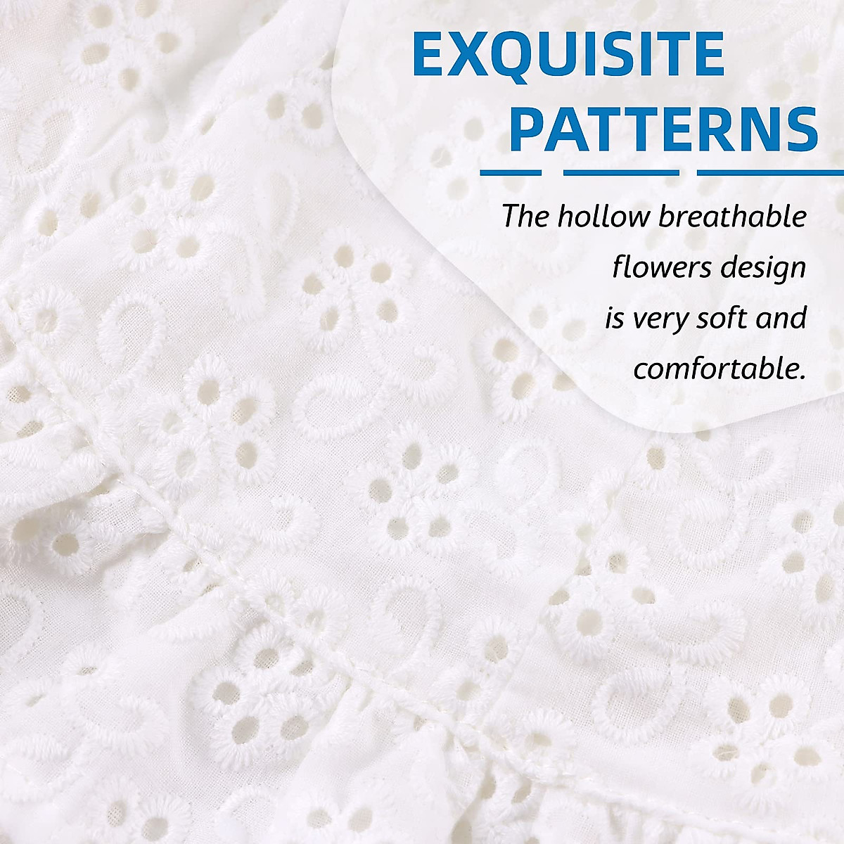 Bow Baby Girls Summer Hat Flower Toddler Girls Sun Hat Cotton Breathable Infant Hat (White Flower, XS)