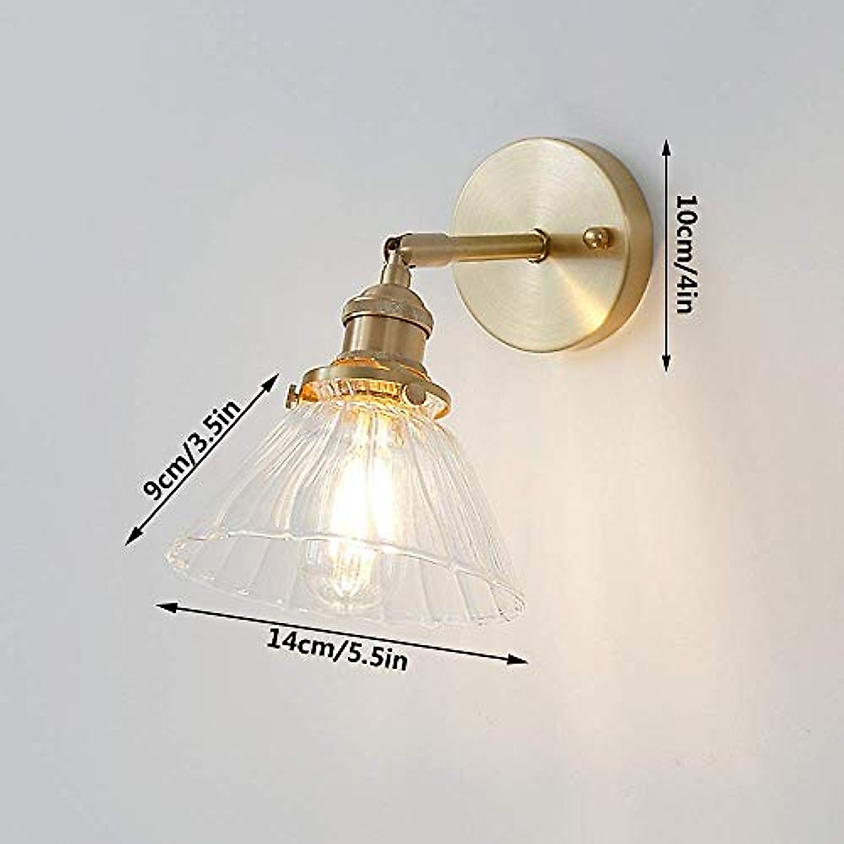 SANBDDLYY Wall Lamps,Wall Sconce with Plug in Cord and on Off Toggle Switch, Gooseneck Retro Wall Light Fixtures for Bedroom Nightstand, Barn or Warehouse Set