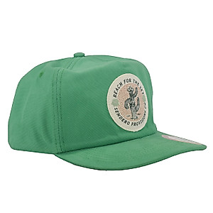 Sendero Provisions Co. Reach for The Sky Hat Green Unstructured 5-Panel Unisex Brushed Canvas Screen Printed Felt Patch Pop-Up Mesh Snapback Hat