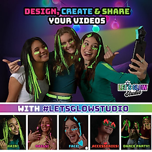 LetsGlow Studio Gloves Accessory Pack - for LetsGlow Studio DIY Arts and Crafts Influencer Video Creator Kit - (LetsGlow Studio Sold Separately)