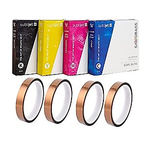 Sawgrass SG500 sublimation ink cartridges Sublijet UHD with 4 rolls Sublimax Tape