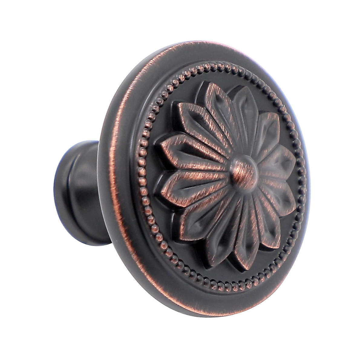 10 Pack - Oil Rubbed Bronze Cabinet Hardware: 1.4" Round Knobs for Cabinets & Drawers