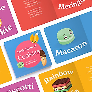 Little Books Culinary Collection Future Foodie 3 Board Book Box Set Pasta Cookies Cheese Phonics and Rhymes Baby Shower Gift 0-12 Months Toddler Book Ages 1-4 Years