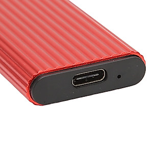 M.2 NVME SSD Enclosure Adapter, Tool USB C 3.1 Computer Solid State Drive, Support UASP, Compatible with SATA 2242/2260/2280, Red