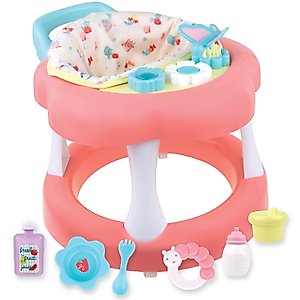 JC Toys - For Keeps Playtime! | Baby Doll Walker Gift Set | Fits Dolls up to 17" | Cloth Seat for easy use and Play Accessories | Ages 2+