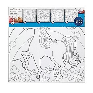 Pre-Printed Canvas Panels by Creatology, 8 Pack