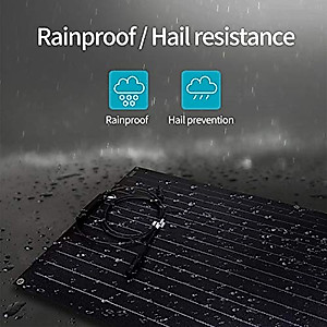 100W Solar Panel Flexible Monocrystalline 12V Portable Solar Module for Battery Charging -with Honey-Comb Structure Light Absorbtion Increased