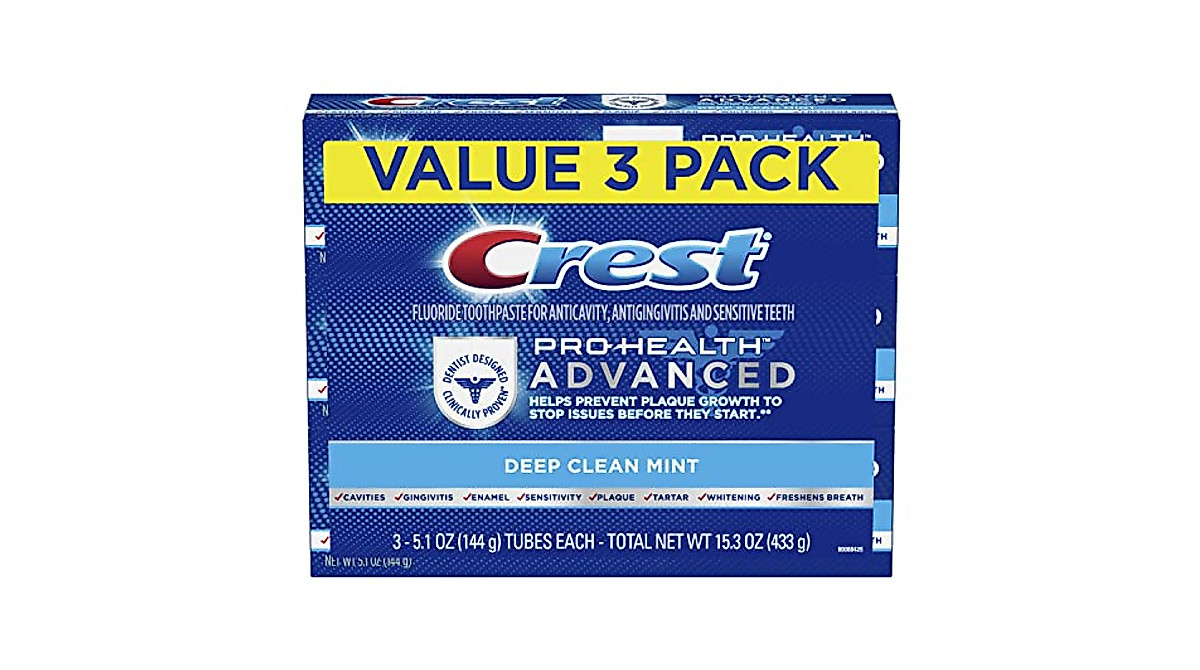 Crest Pro-Health Advanced Deep Clean Toothpaste Mint 3 Pack