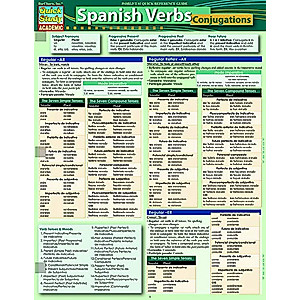 Spanish Verbs: Conjugations QuickStudy Laminated Reference Guide (QuickStudy Academic) (Spanish Edition)