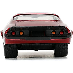 Jada Toys DC Comics 1:32 1973 Chevy Camaro Die-cast Car with The Flash Die-cast Figure, Toys for Kids and Adults, Red