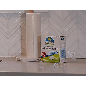 If You Care Dishwasher Tablets 40 Count - Powerful, Plant Based, Concentrated, Biodegradable, Natural Dish Cleaner Detergent, Dishwashing Soap Tabs