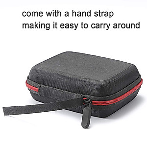 Hard travel case for Korg TM-50 / TM-60BK Tuner Metronome and Clip on Microphone, Protective Carrying Storage Bag - Black (Black Lining)