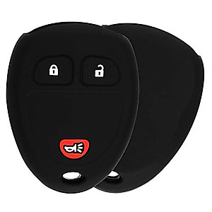 2 For 07-16 Cadillac Chevy Buick Saturn Suzuki GMC Rubber Keyless Entry Remote key Fob Skin Cover Protector OUC60270, OUC60221, 15913420