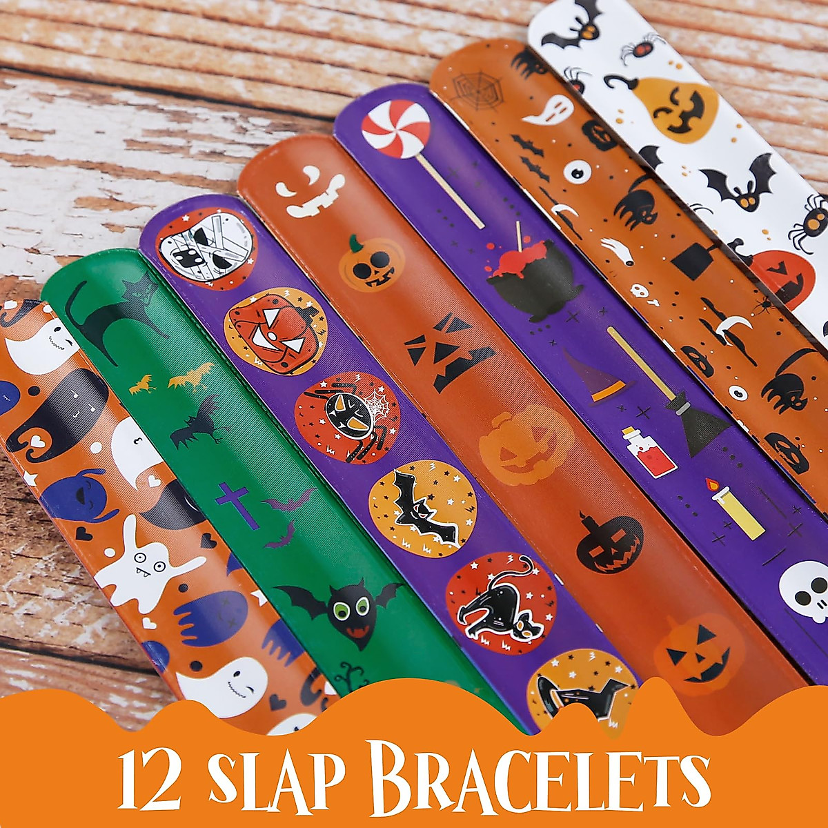 MOREDOTS Halloween Party Favors - 24 Pack (266PCS) Gloves Stuffed Toys Bulk, Non-Candy Halloween Treat Bag Fillers, for School Classroom Kids Toddlers Boys Girls Prizes Party Supplies