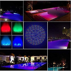 ZHFEISY 11.6" Submersible Led Light, 12V 45W Color Change Led Pool Light Pond Light Underwater Light - 7Colors + 2Color Change Modes RGB Led Pool Lights for Inground Pool w/RC IP68 Waterproof