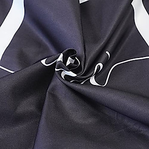 ONWAY Outdoor Waterproof Throw Pillow Covers 12x20 Set of 2 Black and White Pillows Relax Decorations for Patio Furniture Garden Couch Tent Balcony