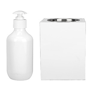 GOWENIC Massage Oil Bottle Warmer, Single Bottle Essential Oil Lotion Warmer with Adjustable Temperature Aluminum Alloy Inner Liner, Spa Lotion Warmer for Salon Barber Shops Beauty Salon Home(US)