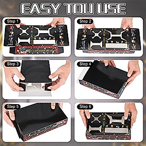 Nezyo 30 Pcs Movie Night Snack Trays Disposable Movie Trays Movie Night Supplies Snack Boxes Movie Theater Decor Cardboard Snack Holder for Cinema Party Favors Food Popcorn Drink Candy Decorations