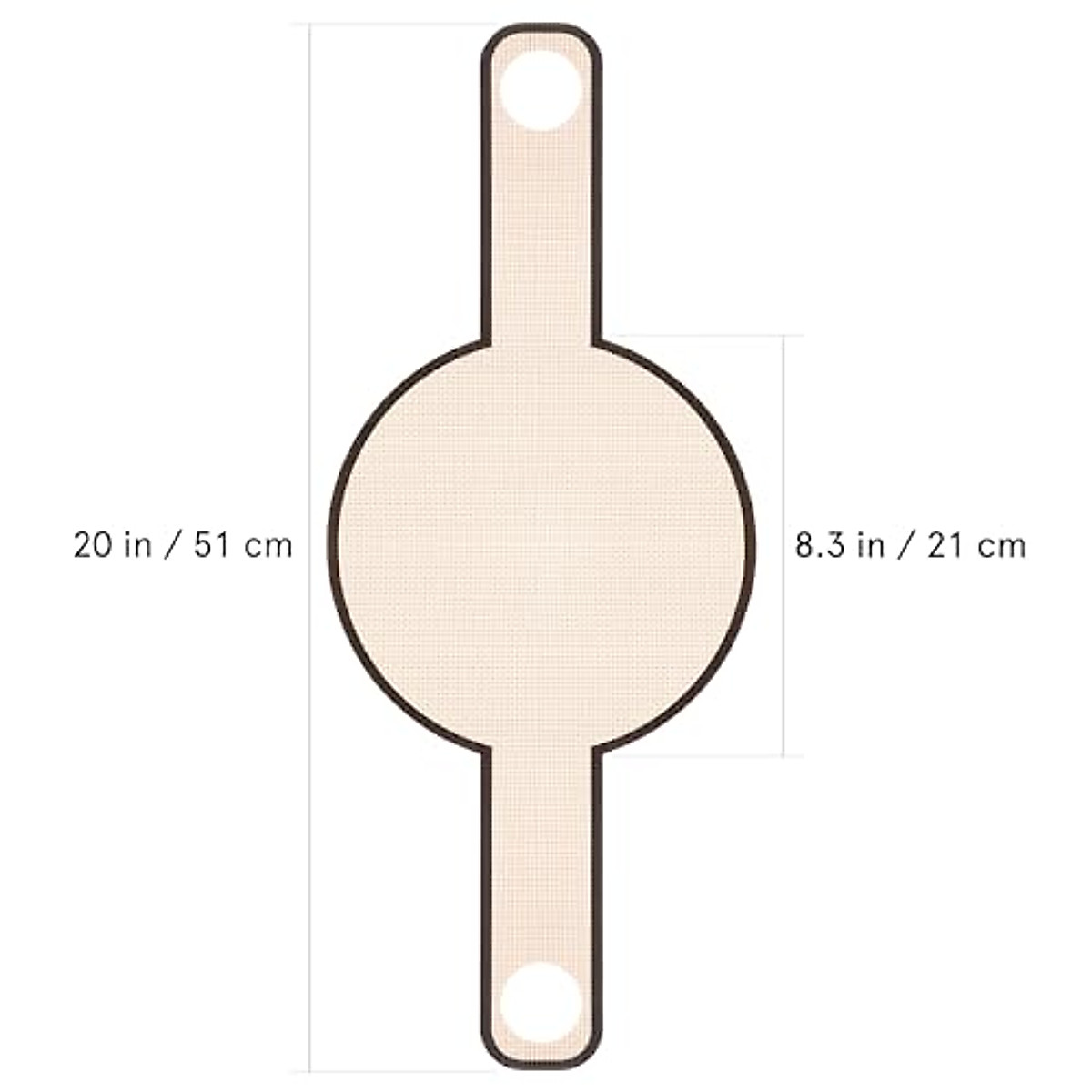 Baking Mat for Dutch Oven: Glass Fiber Bread Baking Long Handles Sling Baking Mat Dough Bread Sling Baking mat to Transfer for Dough Reusable Baking Mats