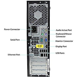 HP Compaq 8200 Elite SFF Core i3-2100 3.1 GHz 8GB DDR3 Ram 250GB Hard Drive Windows 10 (Renewed)