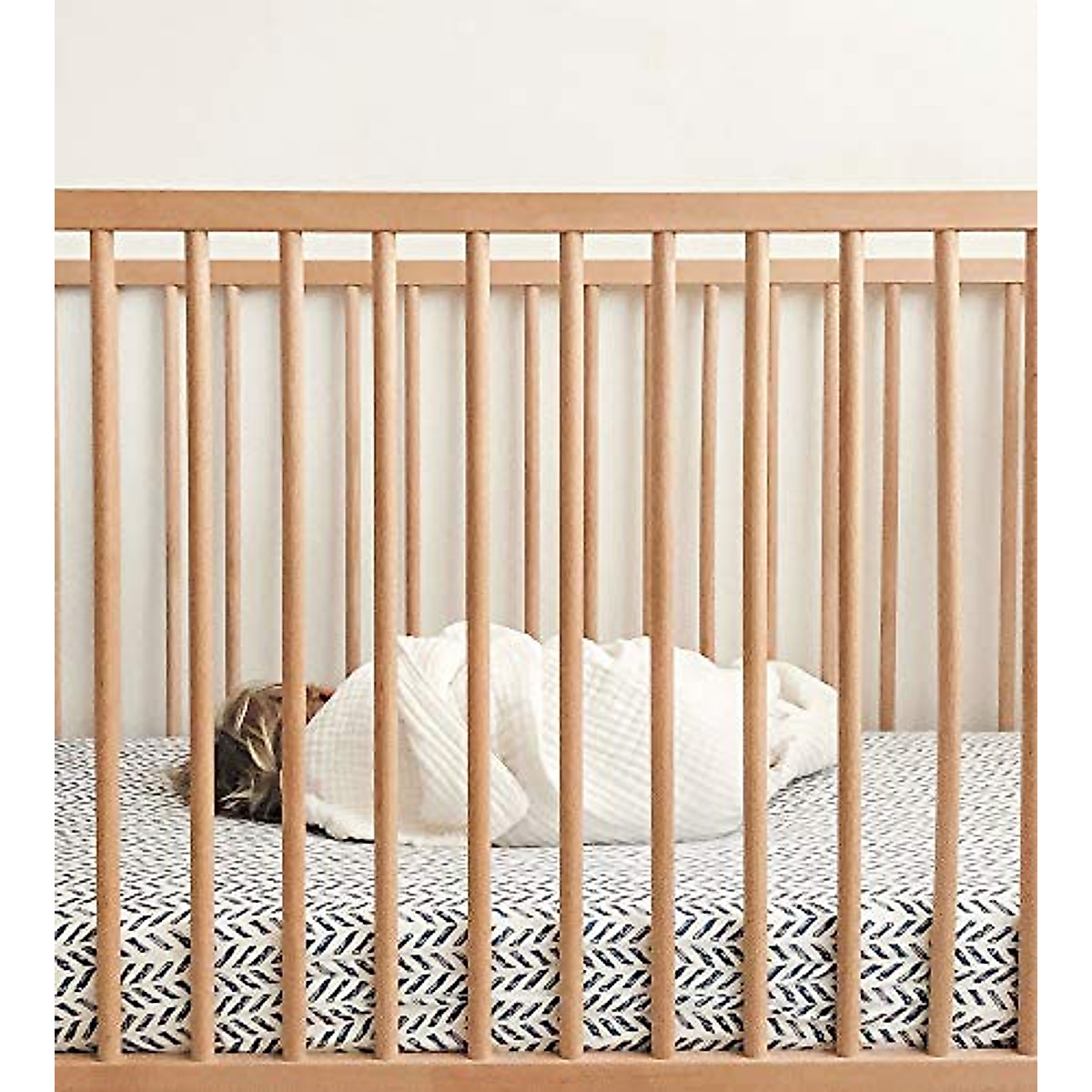 Burt's Bees Baby - Fitted Crib Sheet, Boys & Unisex 100% Organic Cotton Crib Sheet for Standard Crib and Toddler Mattresses (Guide the Way)28x52 Inch (Pack of 1)