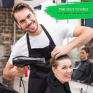 GREEN LIFESTYLE Black Bleach Proof Towels Bulk Sets 100% Cotton 16' X 25' Premium Spa Quality, Super Soft and Absorbent for Gym, Pool, Spa, Salon and Home 12 Pack