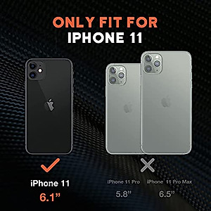 NTG 【𝟮𝟬𝟮𝟮 𝗡𝗲𝘄】 [1st Generation] Designed for iPhone 11 Case, Heavy-Duty Tough Rugged Lightweight Slim Shockproof Protective Case for iPhone 11 6.1 Inch, Black