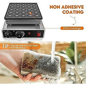 Mini Pancakes Maker LIVOSA 25PCS Muffin Machine 110V Household Electric Pancake Machine with Accessories Kitchen Appliances for Muffins and Pancakes