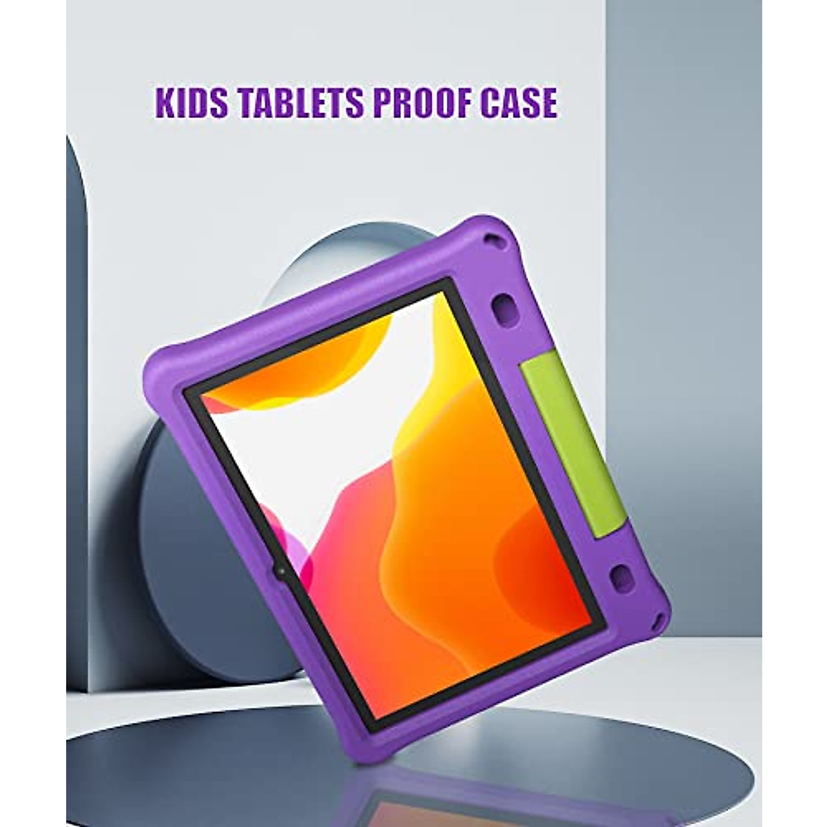 Kids Tablet,10inch Tablet for Kids,WiFi Kids Tablets Android 12 Toddler Tablet with Dual Camera 2MP+8MP,3GB+64GB,1280x800 HD IPS Touch screen,Pre-Installed Parental Control Kid-Proof Case (Purple)