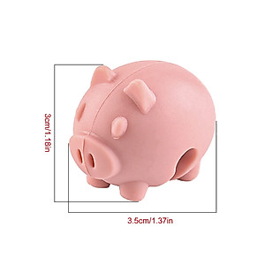 FGYZYP 3Pcs Cartoon Silicone Pot Lid Lifters, Cute Animal Heat Resistant Pot Lid Rack Holder Clips, Spill- Proof Steam Vent Stand for Soup Pots Saucepan Home Kitchen Tool Accessories (Random Color)