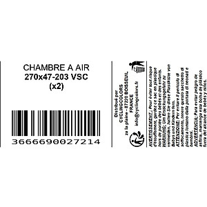 cyclingcolors 2X Inner Tube Compatible with 270 x 47-203 Jane Slalom Pro Reverse Powertwin Bugabo 10 1/2 x 1 7/8"