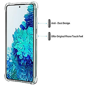 Arae Case for Samsung Galaxy S20 FE 5G, Premium Soft and Flexible TPU [Scratch-Resistant] Phone Case for Samsung Galaxy S20 FE 5G, Crystal Clear, 6.5-Inch