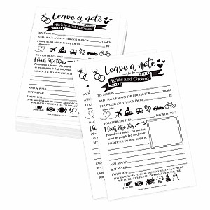 Hadley Designs 25 Wedding Advice Cards for Bride and Groom For Wedding Card Boxes For Reception, Wedding Guest Book Alternative, Bridal Shower Games For Guests, Advice for the Bride Wedding Games