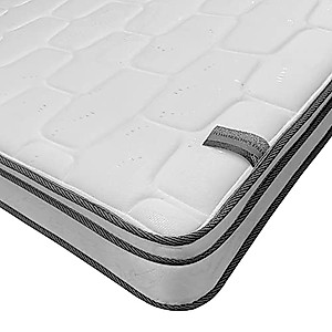 Mattress Comfort, 10-Inch Meduim Plush Eurotop Pillowtop Innerspring Mattress with Mattress Protector, Full