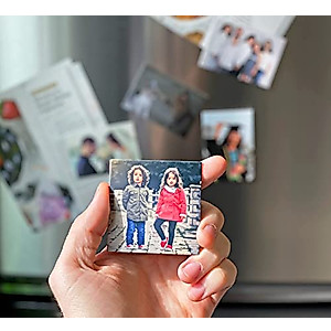 Custom Fridge Magnet 2x3 Inch or 2.5x2.5 Inch Personalized with Photo, Logo and Text Travel Gift Souvenir Photo Magnet (1)
