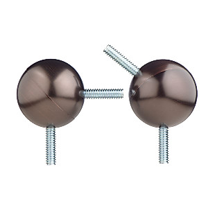 Ivilon Bay Window Curtain Rod Corner Connector - for Rods of 5/8 to 1-1/8 Inch - Oil Rubbed Bronze