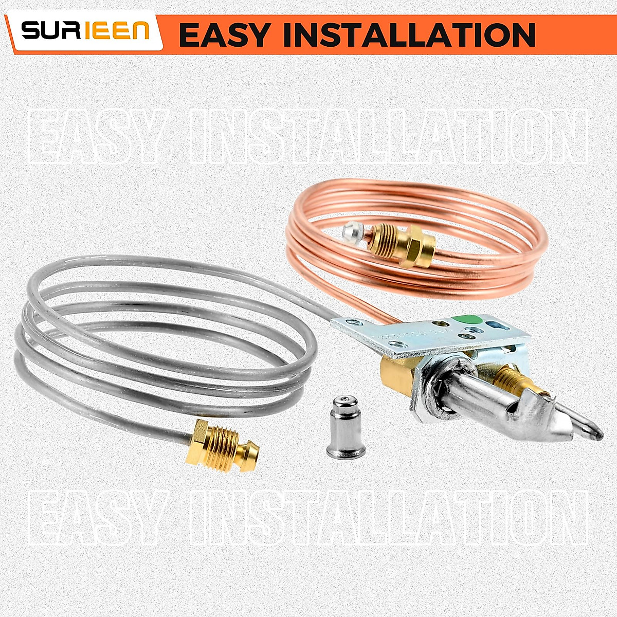 SURIEEN Natural Gas and LP Pilot Burner Assembly, Replacement for Model HPC-102-36 (102 Pilot Burner Assembly NG with LP), Compatible with Rebertshaw 36" Leads for Natural Gas and LP (102)