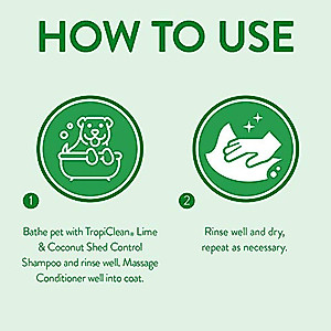 TropiClean Lime & Coco Butter Deshedding Dog Conditioner for Shedding Control | Natural Pet Conditioner Derived from Natural Ingredients | Cat Friendly | Made in the USA | 1 Gallon