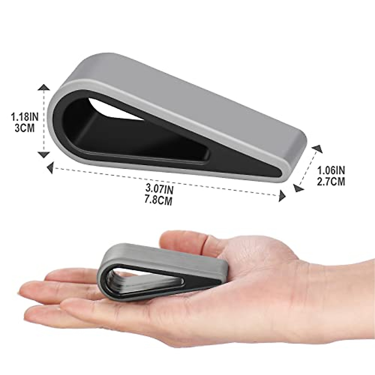 SUPBEE Universal Laptop/Computer Keyboard Stands, [4 Pack] Rubber Tilting Wedge Riser Holder for Desk, Ultra Compact Portable Ventilated Stand & Elevated Feet for Notebook Keyboard - Black