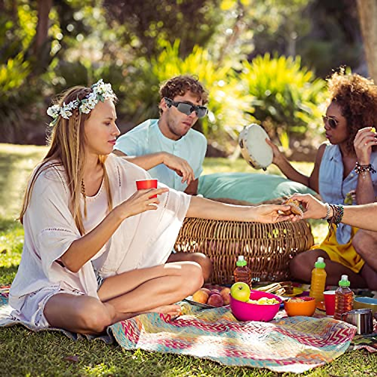 Bluetooth Sunglasses with Headphones Men Women Sport Glasses Wireless Music Sunglasses Smart Glasses Headset Stereo Sound Built-in Mic Handfree Earphone for Smart Phone Work Outdoor Driving Cycling