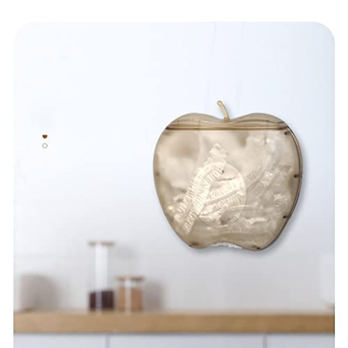 SAMTN Disposable Clingfilm Storage Box, Plastic Wrap Storage Box with Lid, Wall mounted Food Cling Film Container (black)